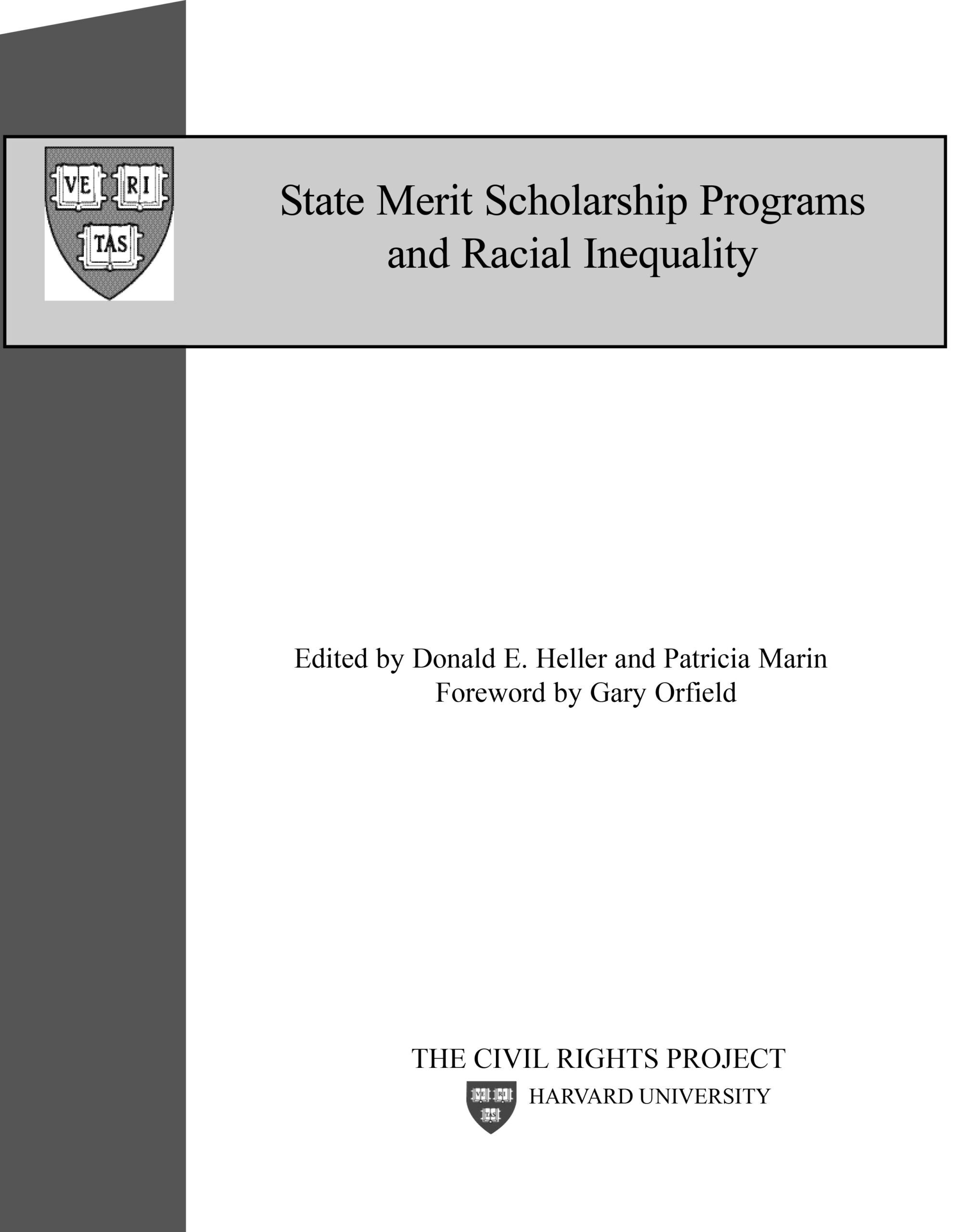 State Merit Scholarship Programs and Racial Inequality - The Civil ...