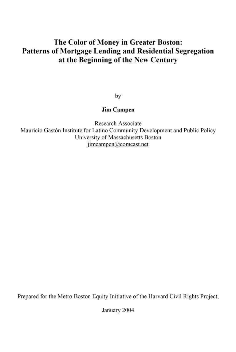Segregation in Neighborhoods and Schools: Impacts on Minority Children ...