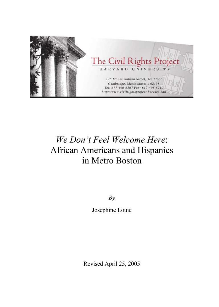 Segregation in Neighborhoods and Schools: Impacts on Minority Children ...