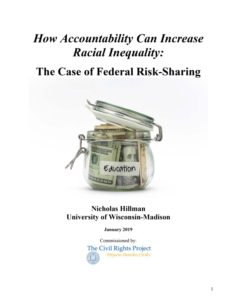 How accountability can increase racial inequality: The case of federal ...
